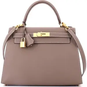 Hermès Kelly Handbag Epsom With Gold Hardware 28 - Grey