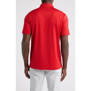 G/fore Solid Tech Jersey Performance Polo - Ruby