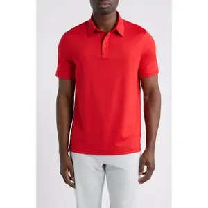 G/fore Solid Tech Jersey Performance Polo - Ruby