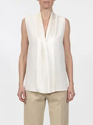 CALLAS MILANO Shelby Scarf Front Shirt - Parchment