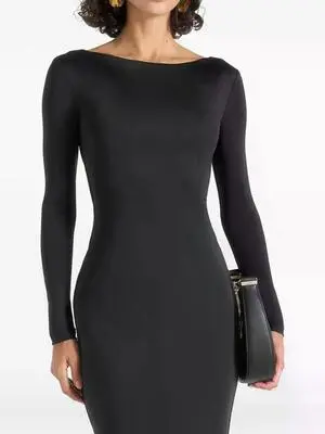 Manière De Voir Tilly Open-back Chain-detail Maxi Dress