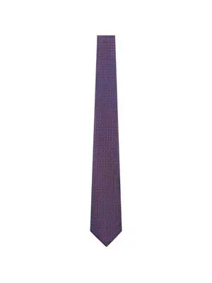 Corneliani Geometric-print Tie - Blue