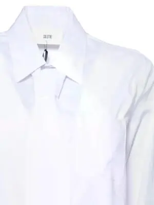 SOLOTRE Tie-detail Chest-pocket Shirt