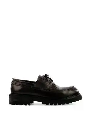 DUCANERO 5034 Lace-up Lug-sole Boat Shoes - Brown