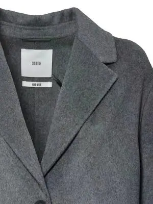 SOLOTRE Single-breasted Notched-lapel Coat