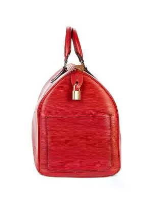LOUIS VUITTON Speedy 4 Epi Tote Bag - Red