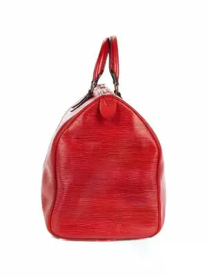 LOUIS VUITTON Speedy 4 Epi Tote Bag - Red