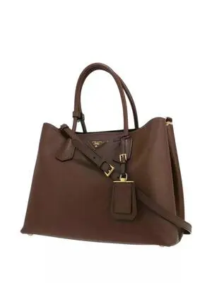 Prada Medium Double Saffiano Tote Bag