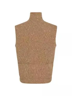 Seventy Sequin-embellished Zip-up Cardigan