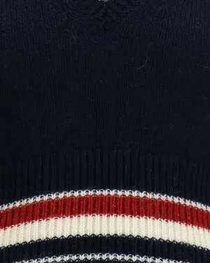 Thom Browne Hector Striped V-neck Vest