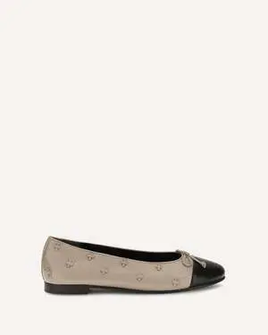 Tory Burch Bunny Knot Pointed Ballerinas
