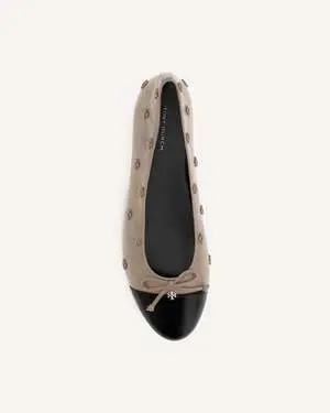 Tory Burch Bunny Knot Pointed Ballerinas