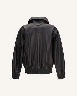Balenciaga High-neck Leather Jacket Ale