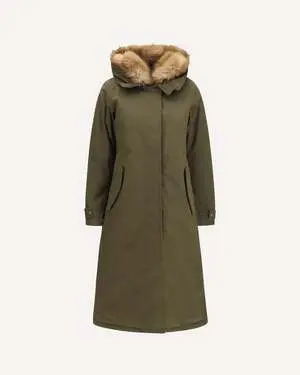 Woolrich Padded Best Cotton Long Parka Feale