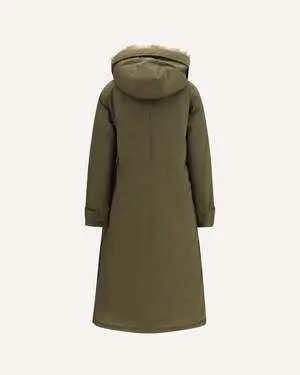 Woolrich Padded Best Cotton Long Parka Feale
