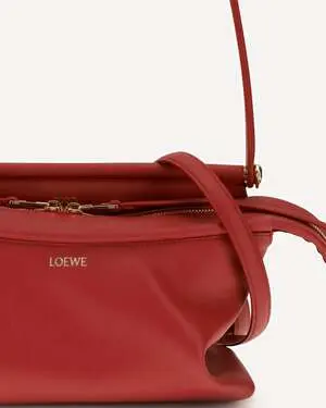 Loewe Whisker Glazed Calfskin Shoulder Bag - Red