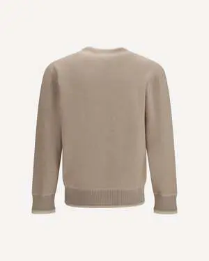LANEUS Wool And Cashmere Crewneck Sweater