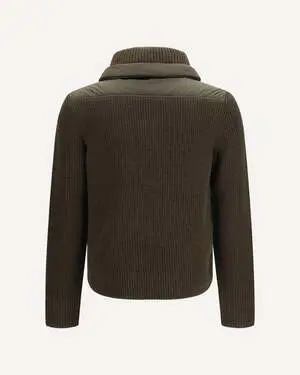 Moncler Padded Woo Cardigan With Zip Mae
