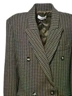 SOLOTRE Check Double-breasted Coat