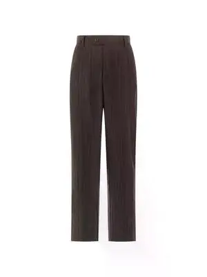 MARSEM Pinstripe-pattern Pleated Tailored Trousers