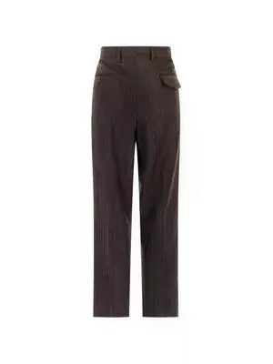 MARSEM Pinstripe-pattern Pleated Tailored Trousers