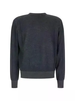 PIACENZA CASHMERE 1733 Fine-knit Ribbed-trim Sweater