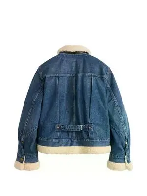 Sacai X Levi's Leather-trim Denim Jacket