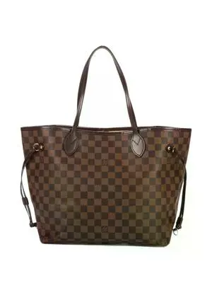 LOUIS VUITTON Neverfull Mm Damier Ebene Tote Bag - Brown