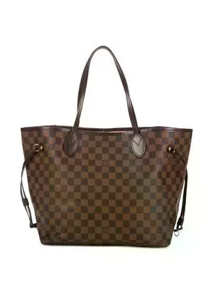 LOUIS VUITTON Neverfull Mm Damier Ebene Tote Bag - Brown