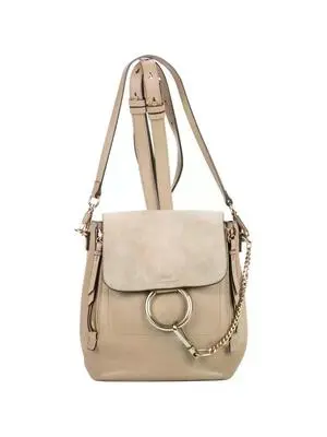 Chloé Medium Faye Backpack - Neutrals
