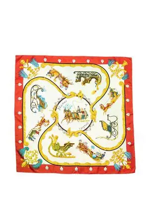Hermès Plumes Et Grelots Scarf - Neutrals
