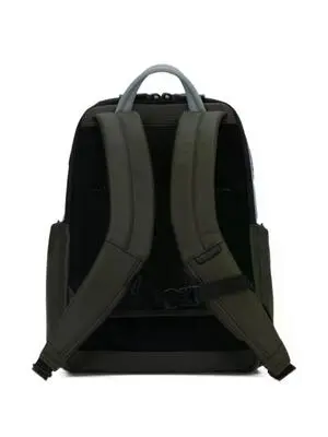 PIQUADRO Logo-print Leather Backpack