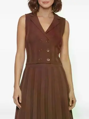 Sandro Rib Knit Skirt And Vest Set