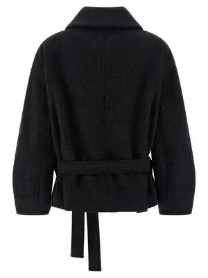 LEMAIRE Short Asymmetrical Bathrobe' Coat