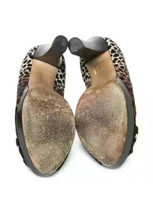 Gucci 2024 Leopard-print Pony Hair Pumps