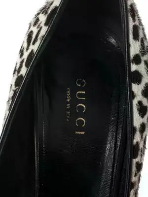Gucci 2024 Leopard-print Pony Hair Pumps