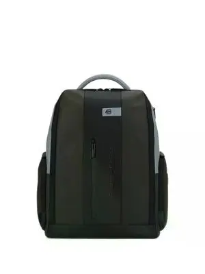 PIQUADRO Logo-print Leather Backpack
