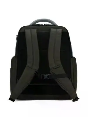 PIQUADRO Logo-print Leather Backpack