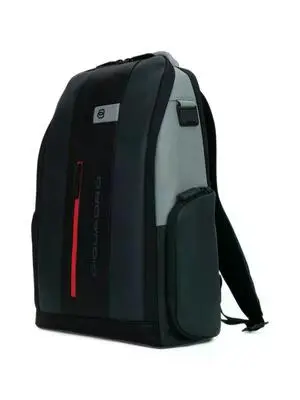 PIQUADRO Logo-print Leather Backpack