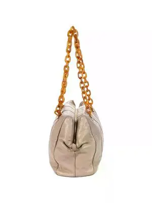 Prada Logo-plaque Panelled Shoulder Bag