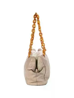 Prada Logo-plaque Panelled Shoulder Bag