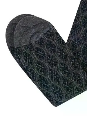 GALLO Patterned Metallic-effect Socks