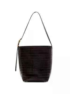 ANINE BING Elly Bucket Bag Embossed Dark