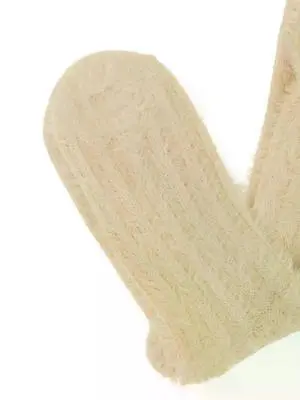 GALLO Cable-knit Fuzzy Socks