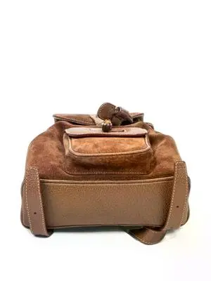Gucci Mini Bamboo Suede Backpack