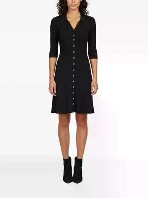 Maje Button-up Mini Dress - Black