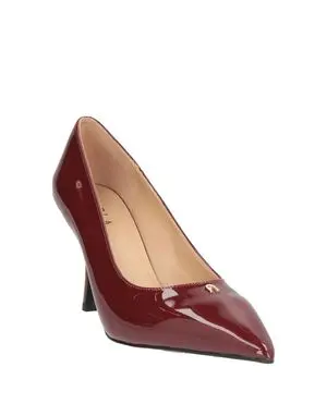 Furla Pumps Burgundy Size Leather - Red