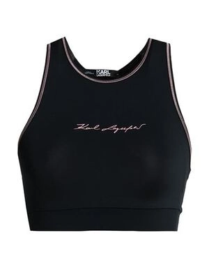 Karl Lagerfeld Top Size Polyester, Elastane - Black