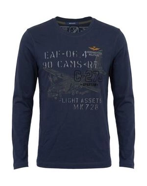 AERONAUTICA MILITARE T-shirt Midnight Size Cotton - Blue