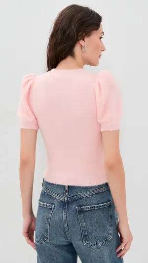 Alice + Olivia Ciara Puff Sleeve Sweater